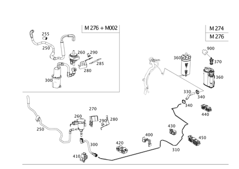 Evaporative Emission Control System for 2015 Mercedes-Benz E 400 ...