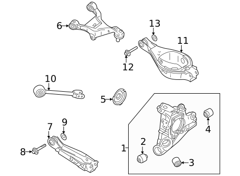 Rear Suspension for 2023 Mitsubishi Outlander | Mitsubishi Parts Warehouse