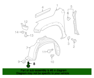 90159-60215 - Bumper Cover Retainer Screw - 1996-2022 Toyota | OEM ...