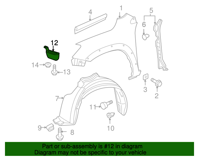 53896-0R010 - Splash Shield 2006-2012 Toyota RAV4 | Ourisman Toyota Parts