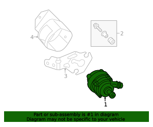 5Q0-965-567-B - Engine Auxiliary Water Pump 2018-2024 Volkswagen ...