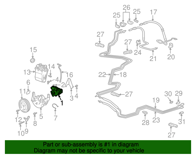 2001-2010 Porsche 911 Power Steering Pump 997-314-040-01 | Porsche Marin