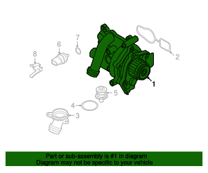 Engine Water Pump 06H-121-026-ED | AutoNationParts.com