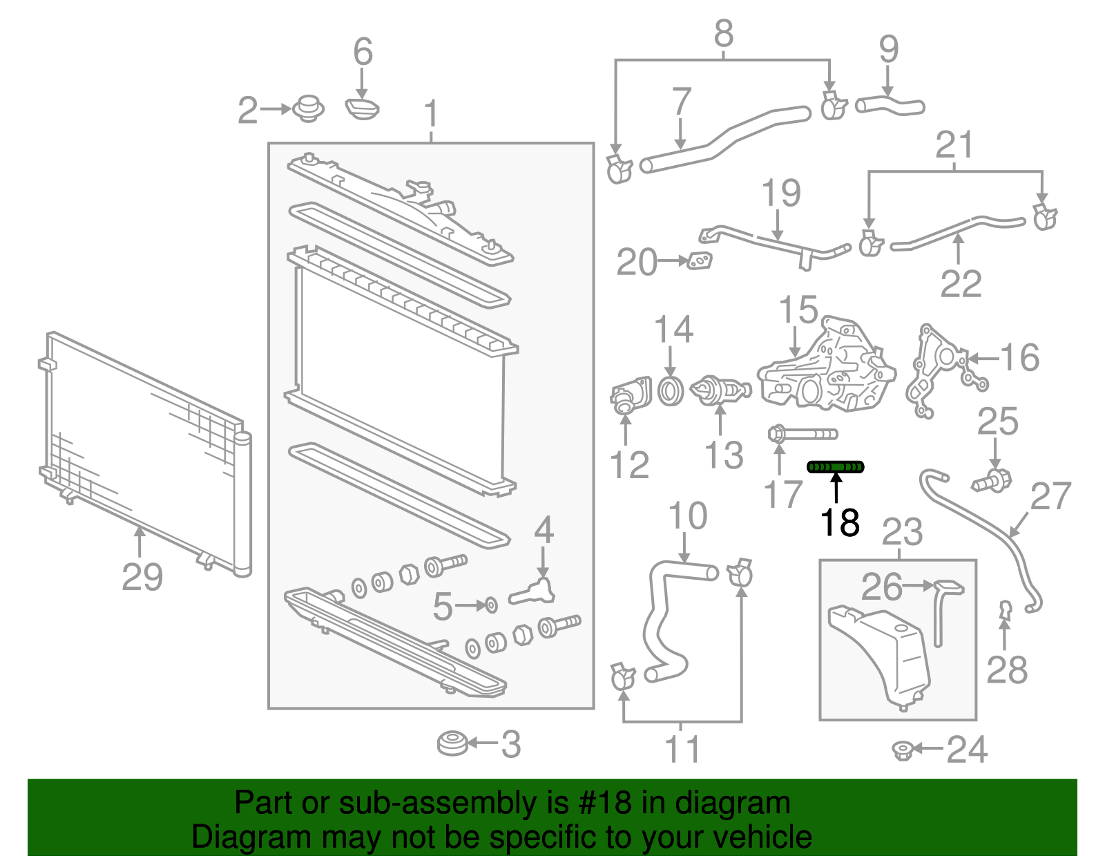 2011-2012 Toyota Sienna Thermostat Housing Stud 90126-10043 | Toyota ...
