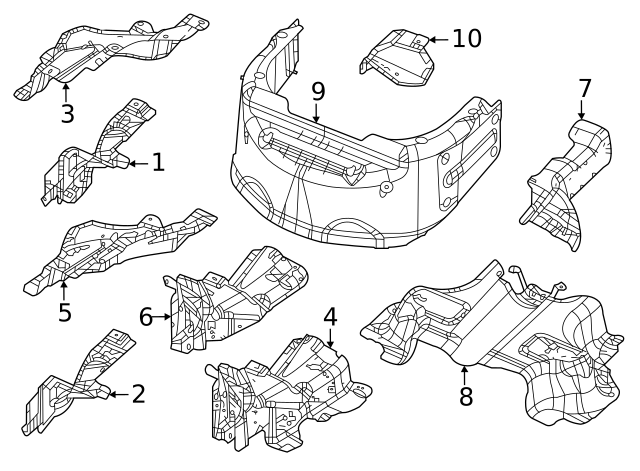 2021-2023 Jeep Heat Shield 68381515ac | TascaParts.com