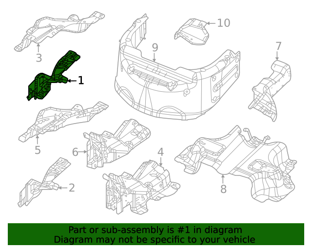 2021-2023 Jeep Heat Shield 68381515ac | TascaParts.com