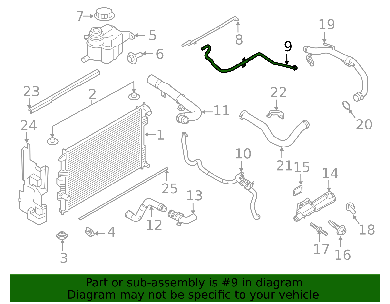 2020-2024 Ford Explorer Reservoir Hose L1MZ-8A365-AAD | OEM Parts Online