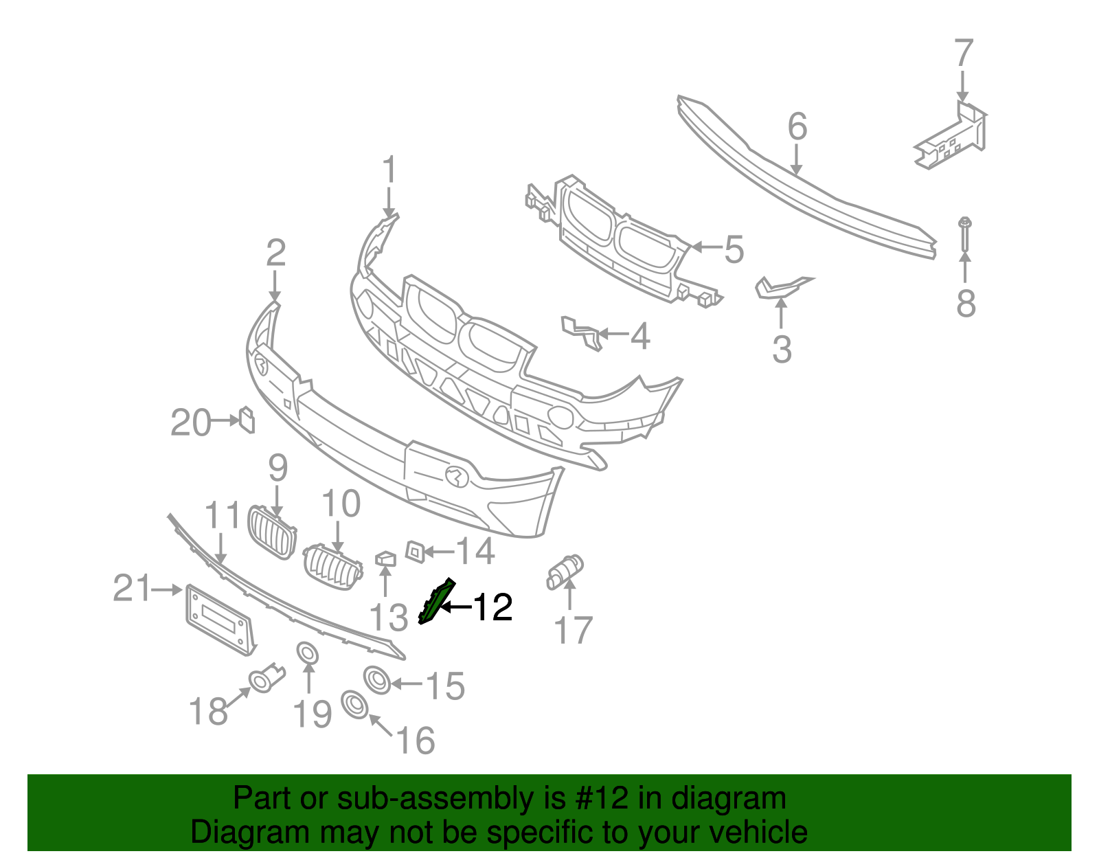 51113401929 - 2004-2006 BMW X3 Side Trim (51-11-3-401-929) | BMW of ...