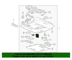 2018-2020 GM White Front Floor Console Flood Lamp 84435081 ...