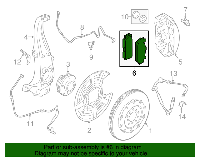 34112284869 - 2012-2021 BMW Brake Pads Front (34-11-2-284-869) | BMW of ...