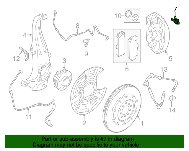 34117845746 - 2012-2021 BMW Disc Brake Anti-Rattle Clip (34-11-7-845 ...