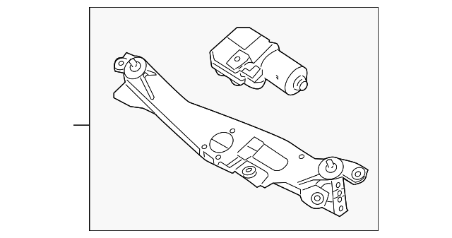 2009-2014 Hyundai Genesis Wiper Transmission 98100-3M000 | OEM Parts Online