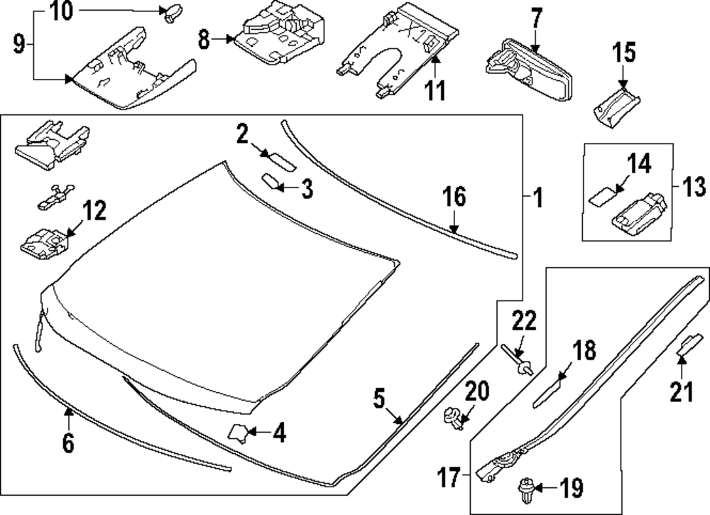 2023-2025 Lexus Side Molding 75536-0E100 | Retail Performance Auto Parts