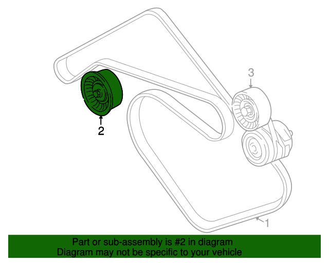 1997-2010 Jaguar Idler Pulley C2C37064 | OEM Parts Online