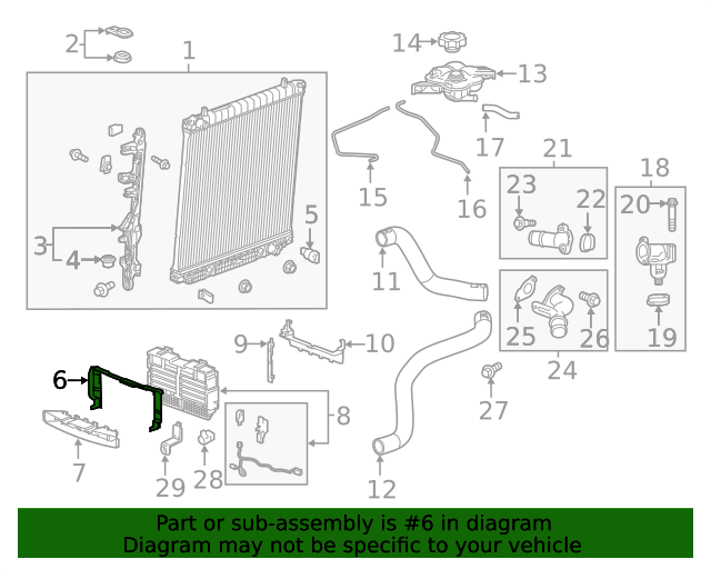 2021-2022 GMC Canyon Front Bumper Shutter Baffle 84394066 | GM Parts Center