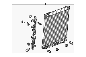 2017-2022 GM Engine Radiator 84671373 | GM Parts Center