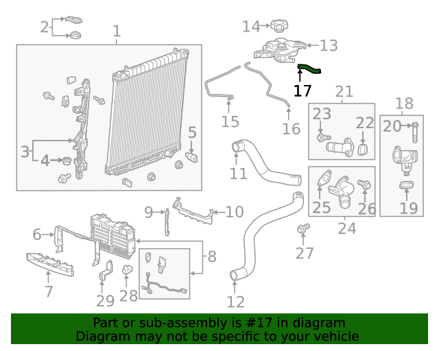 84002018 - Heater Outlet Hose 2015-2022 GM | Chevrolet Parts Direct