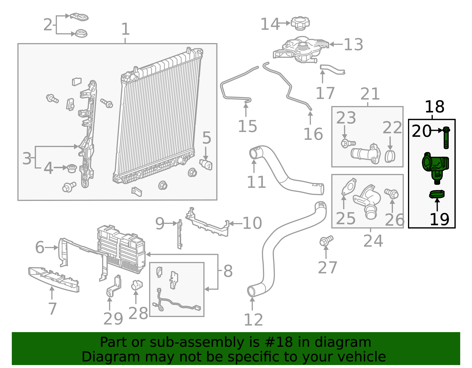 2016-2025 GM (Replaces 12678784) Thermostat Housing 12741007 GM ...