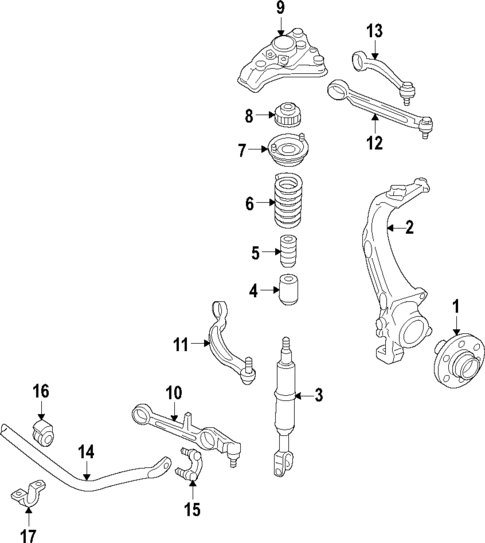 Front Suspension for 2009 Hyundai Genesis | OEM Parts Online