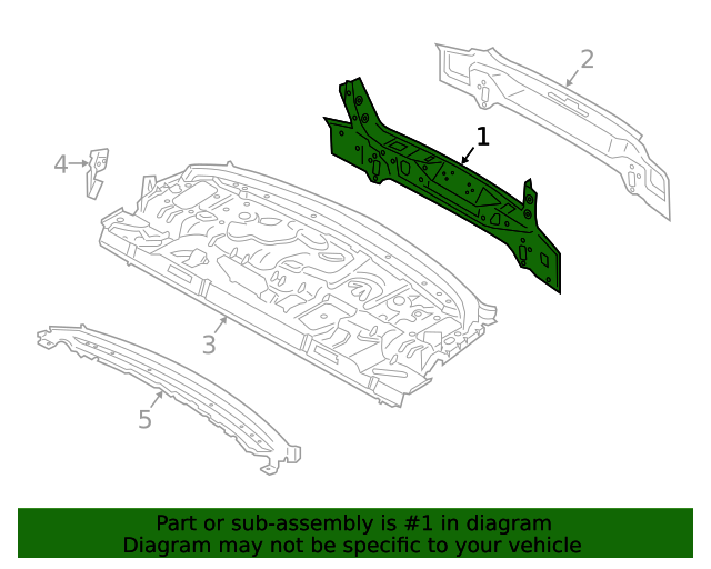 Genuine BMW 41-00-7-487-303 | Rear Body Panel | FREE Shipping on Most ...