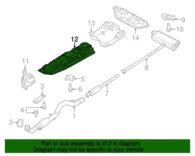 2017-2020 Mopar Heat Shield 68523271AA | TascaParts.com