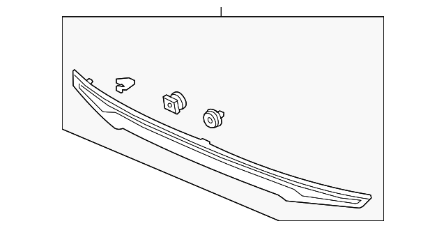 2018-2021 Honda Clarity Garnish Assembly, Rear License 74890-TRW-A01 ...