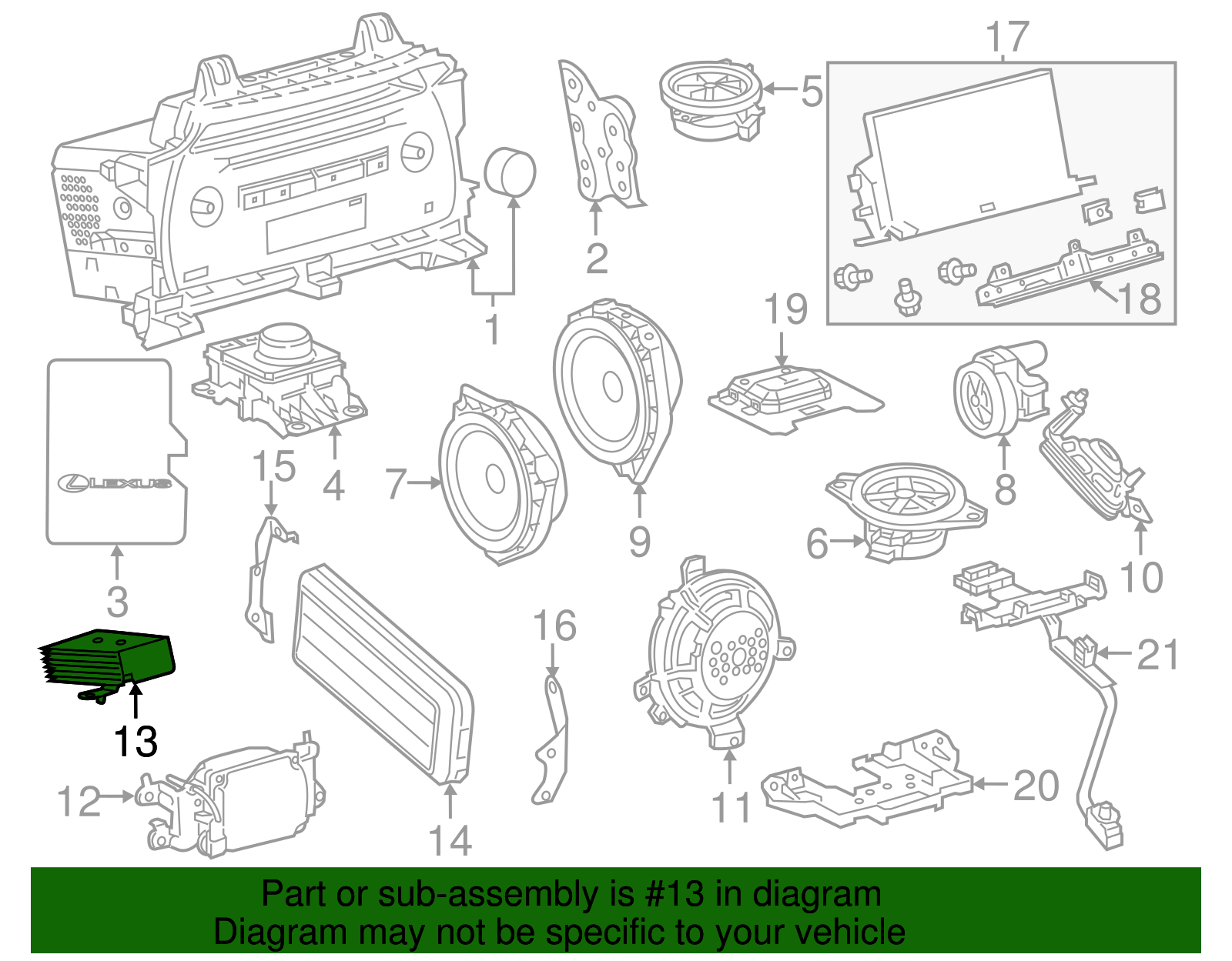 86240-78021 - Radio Capacitor 2016 Lexus NX300h | AutoNation Parts