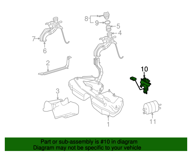 2094701394 - Fuel Gauge Sending Unit 2003-2009 Mercedes-Benz ...