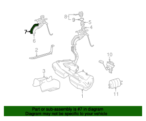 000-476-92-26 - Fuel Tank Vent Hose 2003-2009 Mercedes-Benz | Mercedes ...
