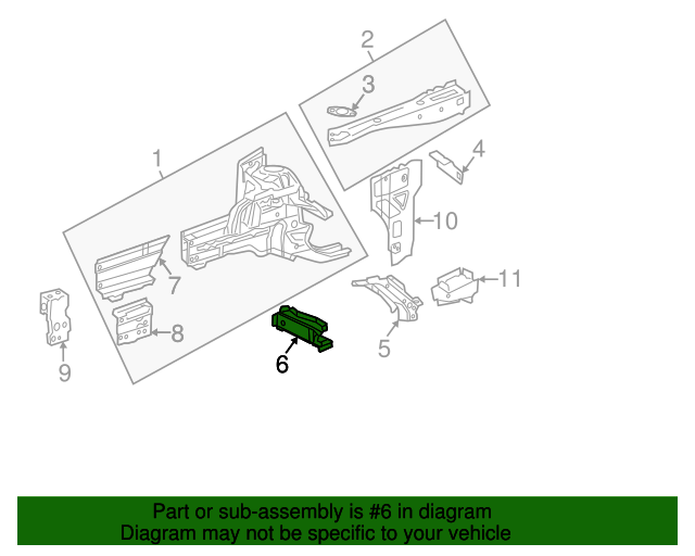 212-620-41-00 - Lower Cross-Member 2010-2018 Mercedes-Benz | Mercedes ...