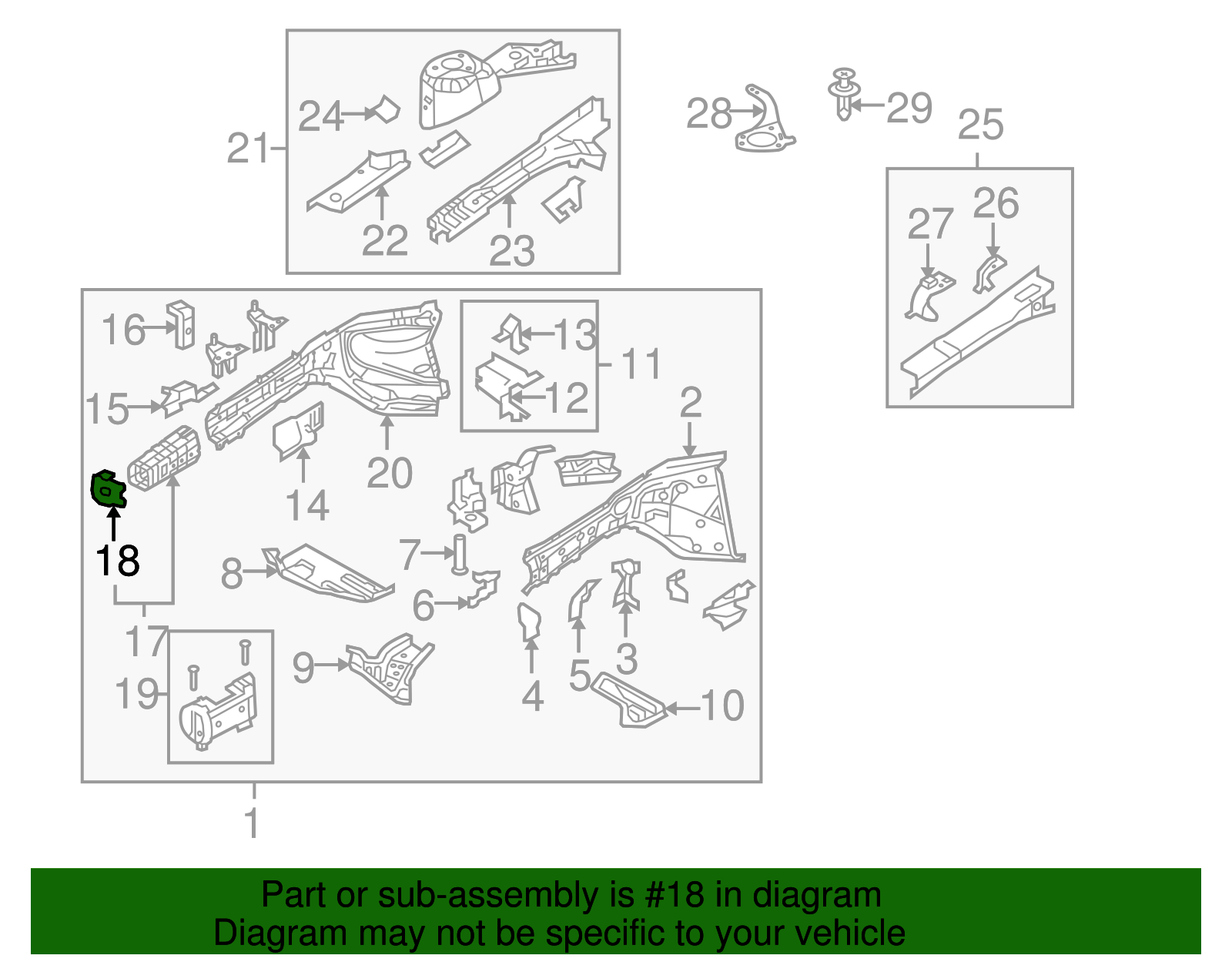BBM4-50-090 - Bumper Bracket 2010-2013 Mazda 3 | AutoNation Parts