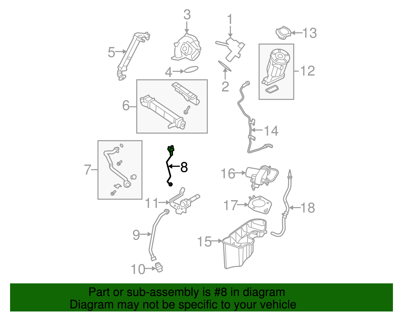 2008-2010 Ford Motorcraft™ Egr Temp Sensor DPFE-129 | OEM Parts Online