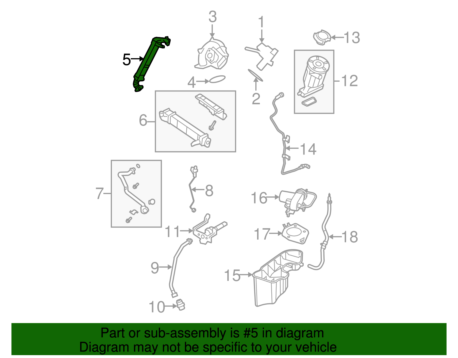 2008-2010 Ford Egr Cooler 8C3Z-9P456-C | OEM Parts Online