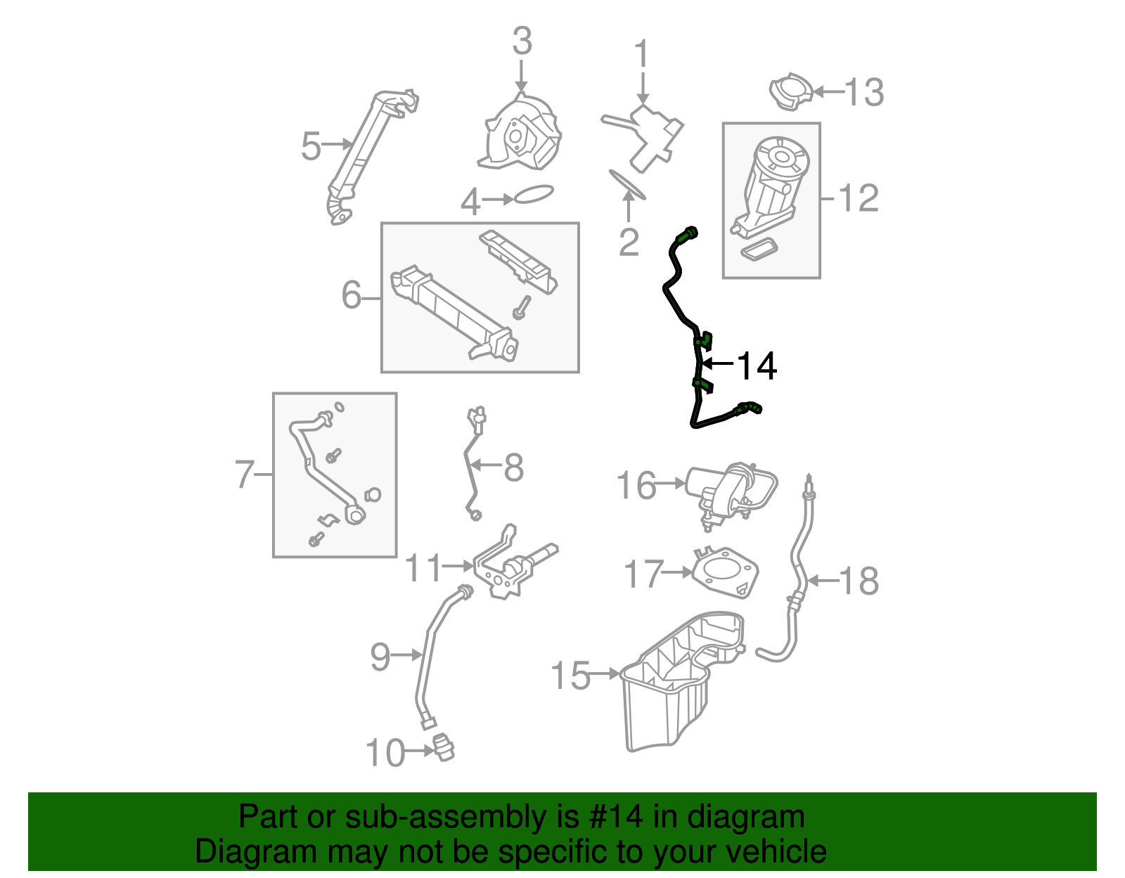 8C3Z-6A664-B - Hose & Tube Assembly 2008-2011 Ford | Big 3 Auto Parts