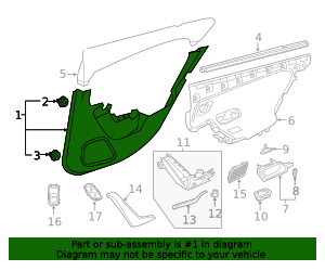 177-730-14-02-9051 - Door Trim Panel 2019-2021 Mercedes-Benz | Mercedes ...