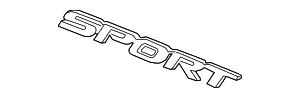 75752-T2A-A01 - Emblem, Rear (Sport) - 2013-2017 Honda Accord | Genuine ...