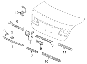 75752-T2A-A01 - Emblem, Rear (Sport) 2013-2017 Honda Accord | Honda ...