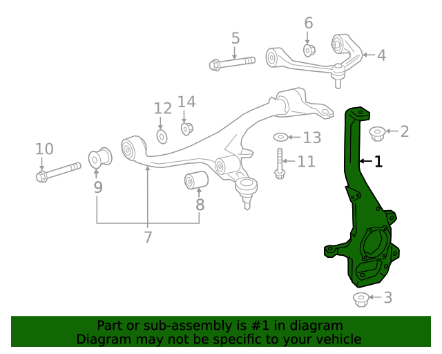 2019-2021 Mercedes-Benz Steering Knuckle, Left 463-332-00-00-64 | MB ...