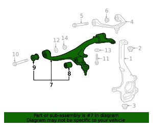 2019-2023 Mercedes-Benz Lower Control Arm 463-330-95-01 | MB OEM Parts
