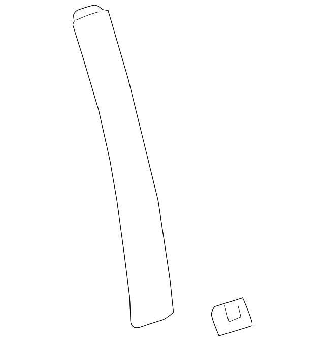 2002-2009 GM Rear Driver Side Door Window Frame Applique 19351647 ...