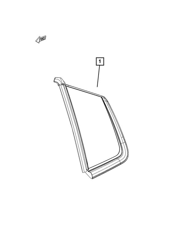 2017-2023 Jeep Compass Quarter Window Glass, Right 55112800AA | My ...