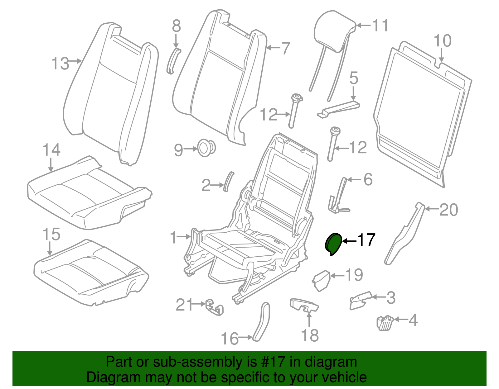 2014-2018 Ford Transit Connect Pivot Cover 6M2Z-1761349-BA | OEM Parts ...