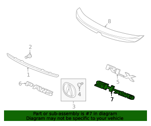 Genuine OEM Acura - Emblem Set, Rear (Sh-Awd) Part# 75743-TY3-A01 ...