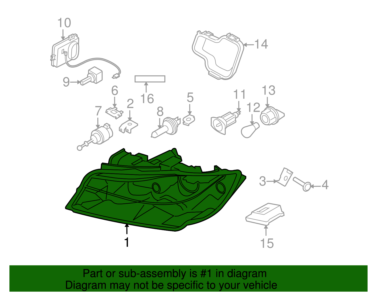 63-11-7-161-669 - Composite Headlamp - 2006-2008 BMW | BMW Parts Exchange