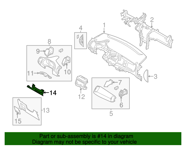2011-2016 Kia Sportage Reinforced Bracket 84755-3W000 | OEM Parts Online