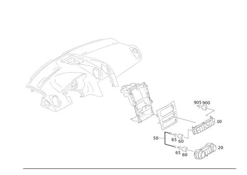 Switch in Instrument Panel and Center Console for 2003 Mercedes-Benz ML ...