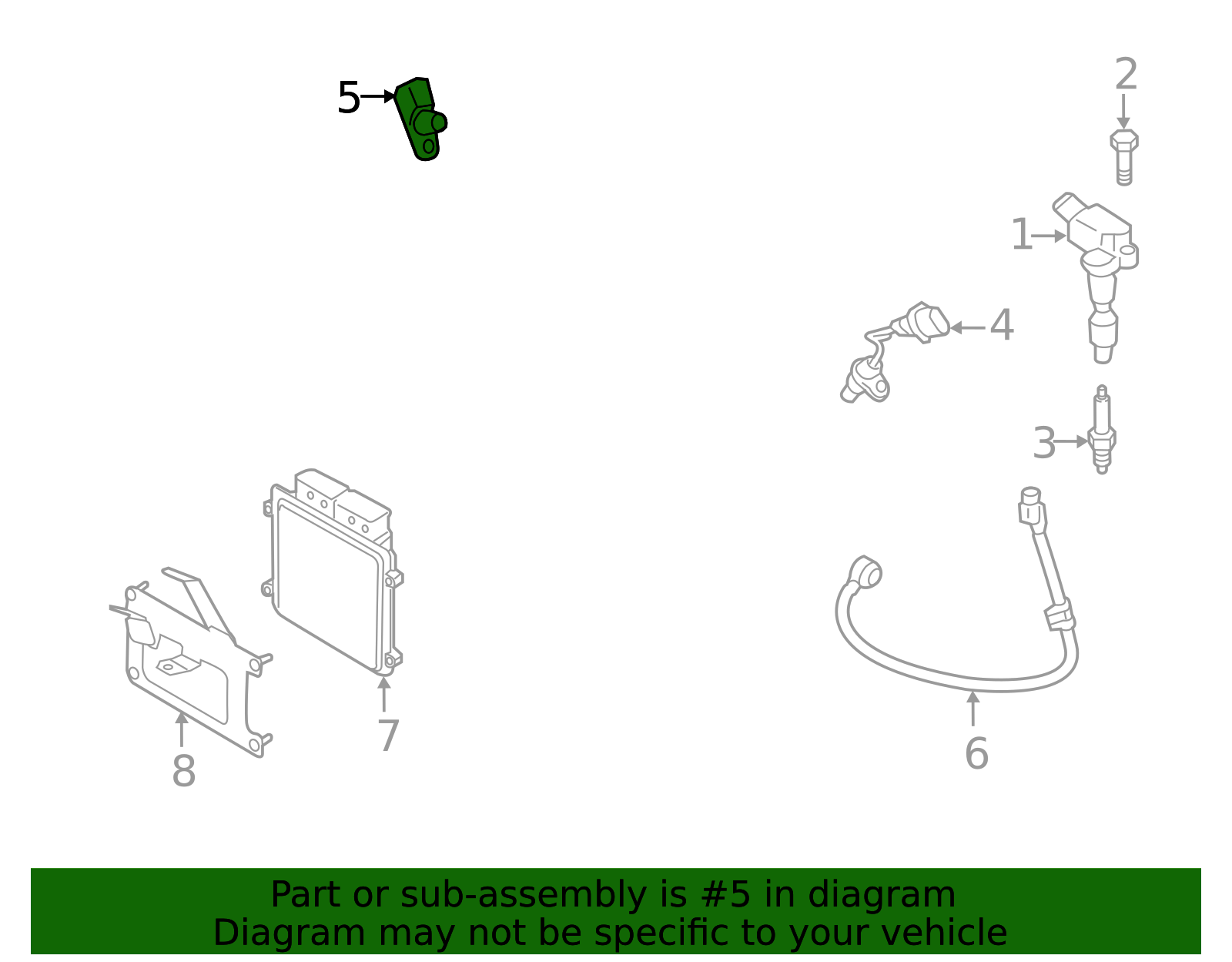 Genuine Engine Camshaft Position Sensor for 2015-2025 Hyundai | Part ...