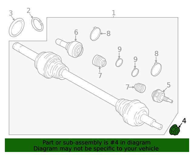 2012-2023 Porsche Axle Nut WHT-007-021 | OEM Porsche