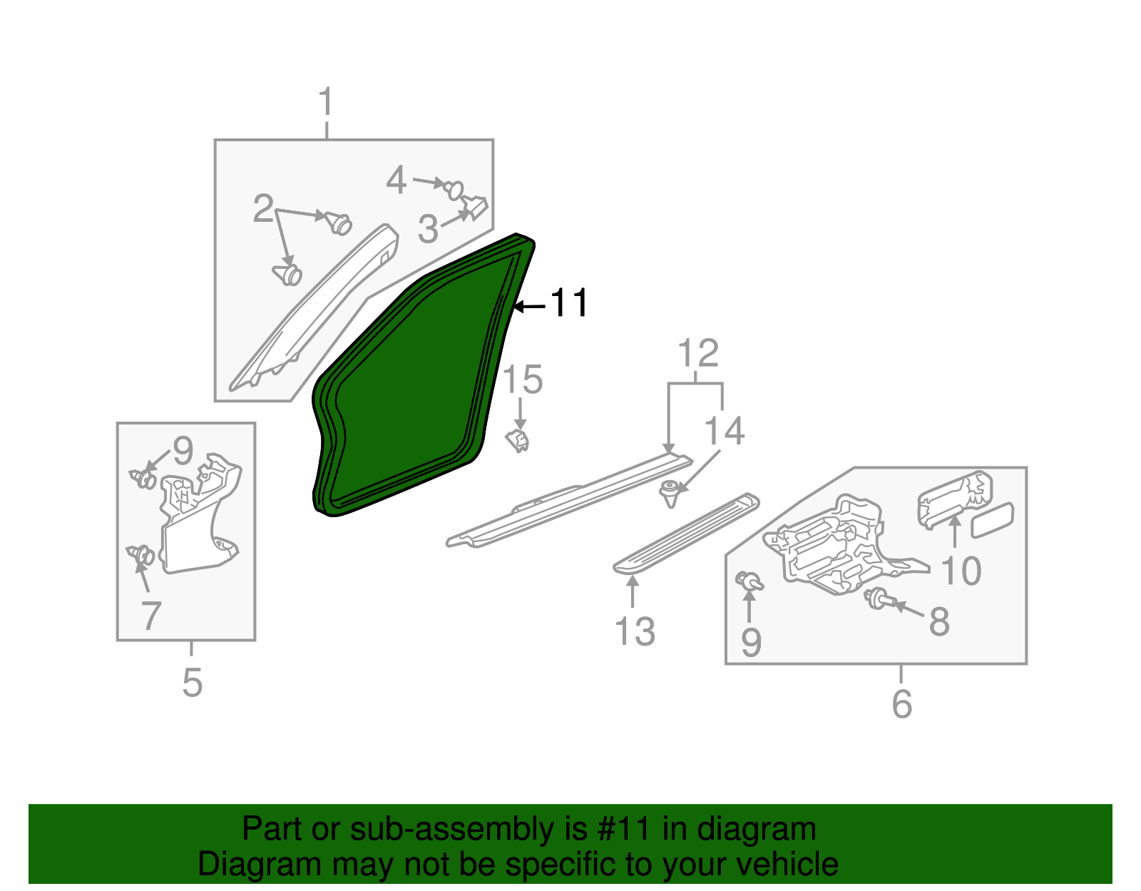 67866-SDC-A01 - Door Seal 2003-2007 Honda Accord | Honda Parts Online