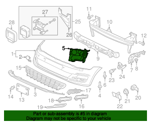 5GM-807-723 - Side Support 2015-2017 Volkswagen | Euro Parts 4 Less